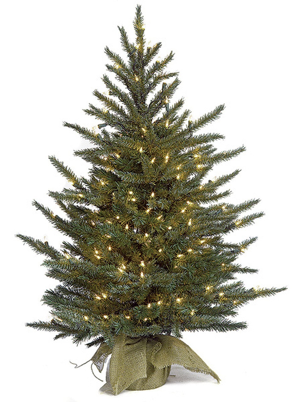 3 FOOT MINI BLUE ALPINE TREE WITH LED LIGHTS > Artificial Christmas ...